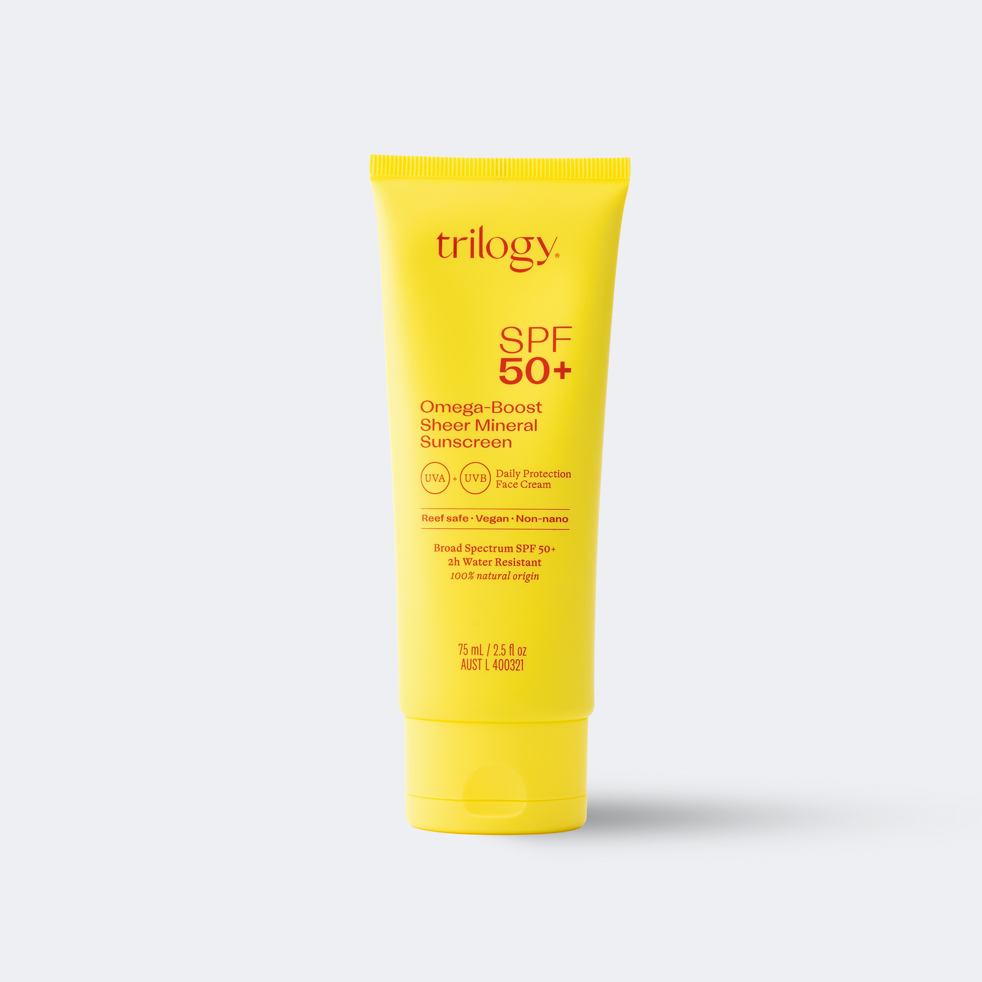 Trilogy SPF 50+ Omega-Boost Sheer Mineral Sunscreen, 75mL – Trilogy ...